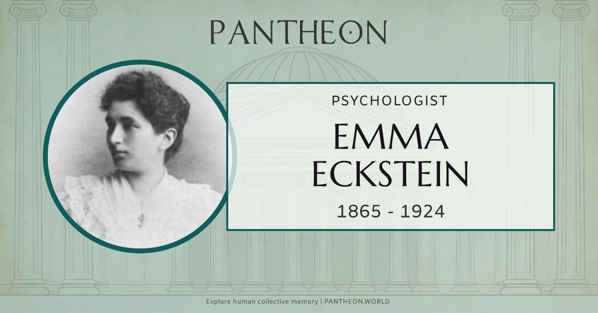 Emma Eckstein Biography | Pantheon