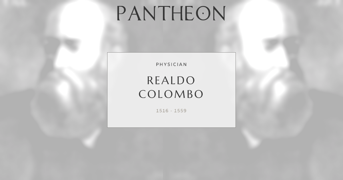Realdo Colombo Biography | Pantheon