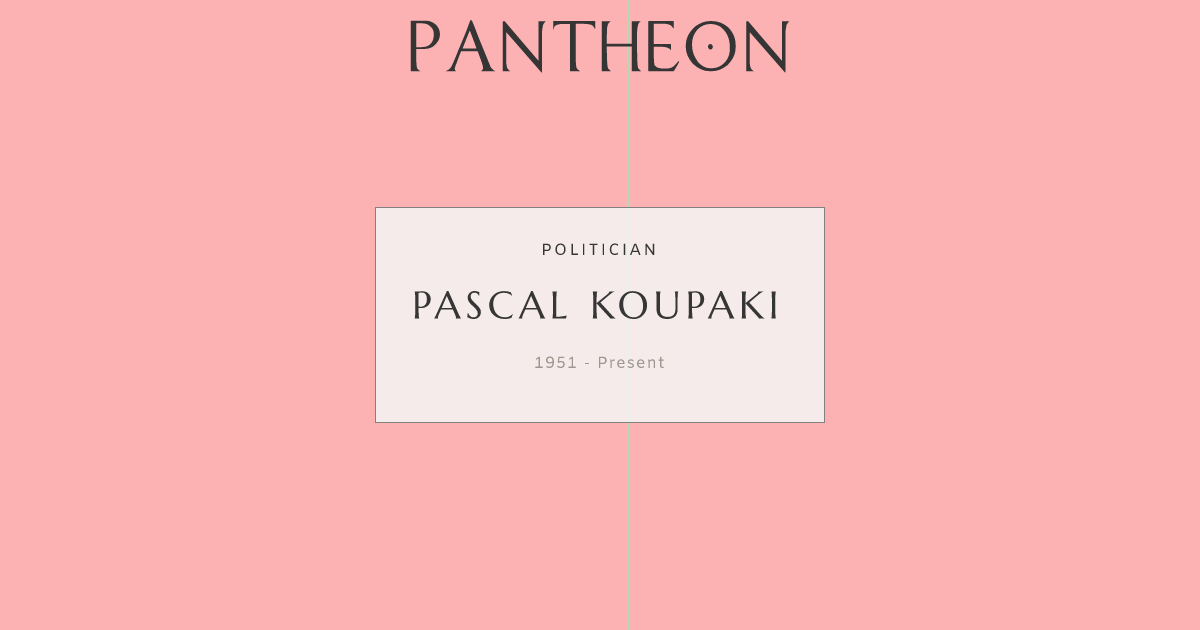 Pascal Koupaki Biography | Pantheon
