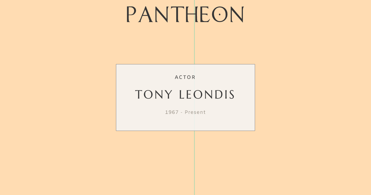 Tony Leondis Biography | Pantheon