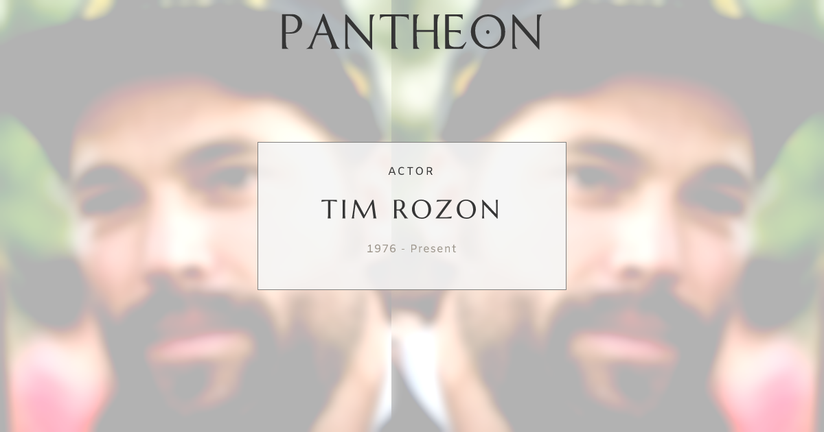 Tim Rozon Biography | Pantheon