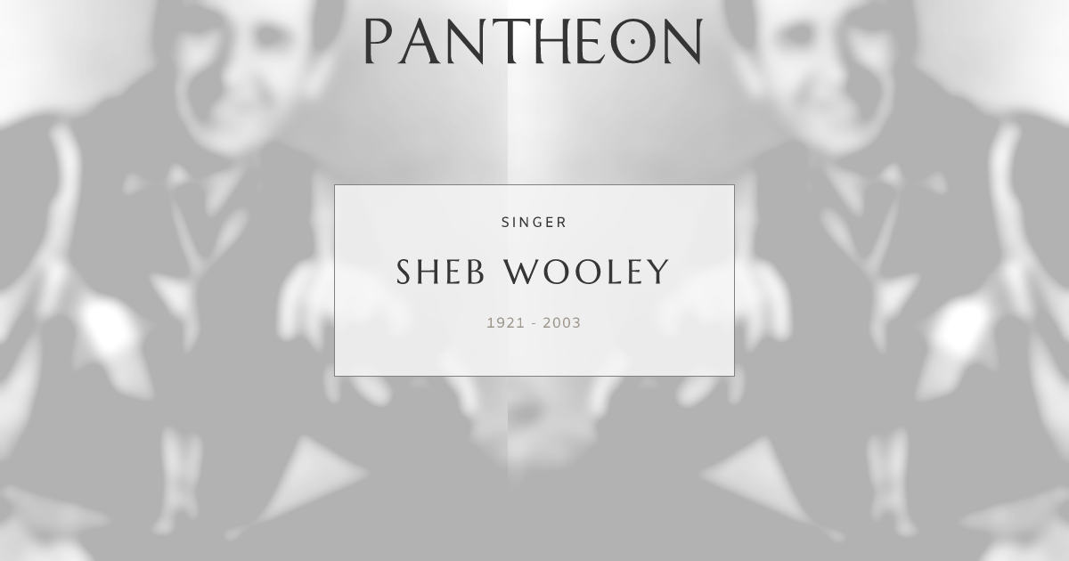 Sheb Wooley Biography | Pantheon