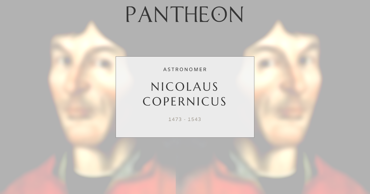Nicolaus Copernicus Biography | Pantheon