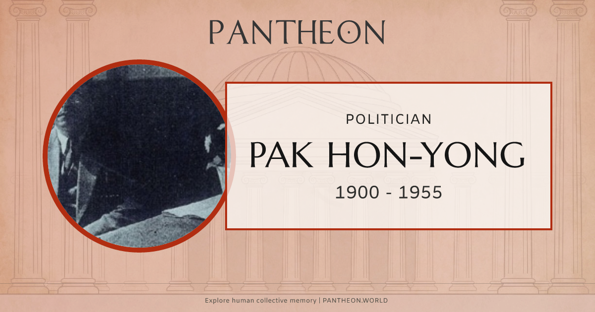 Pak Hon-yong Biography | Pantheon