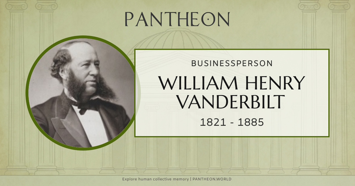 William Henry Vanderbilt Biography | Pantheon