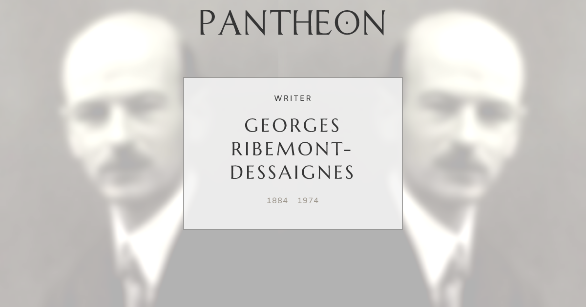 Georges Ribemont-Dessaignes Biography | Pantheon