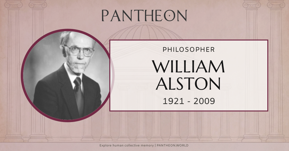 William Alston Biography | Pantheon