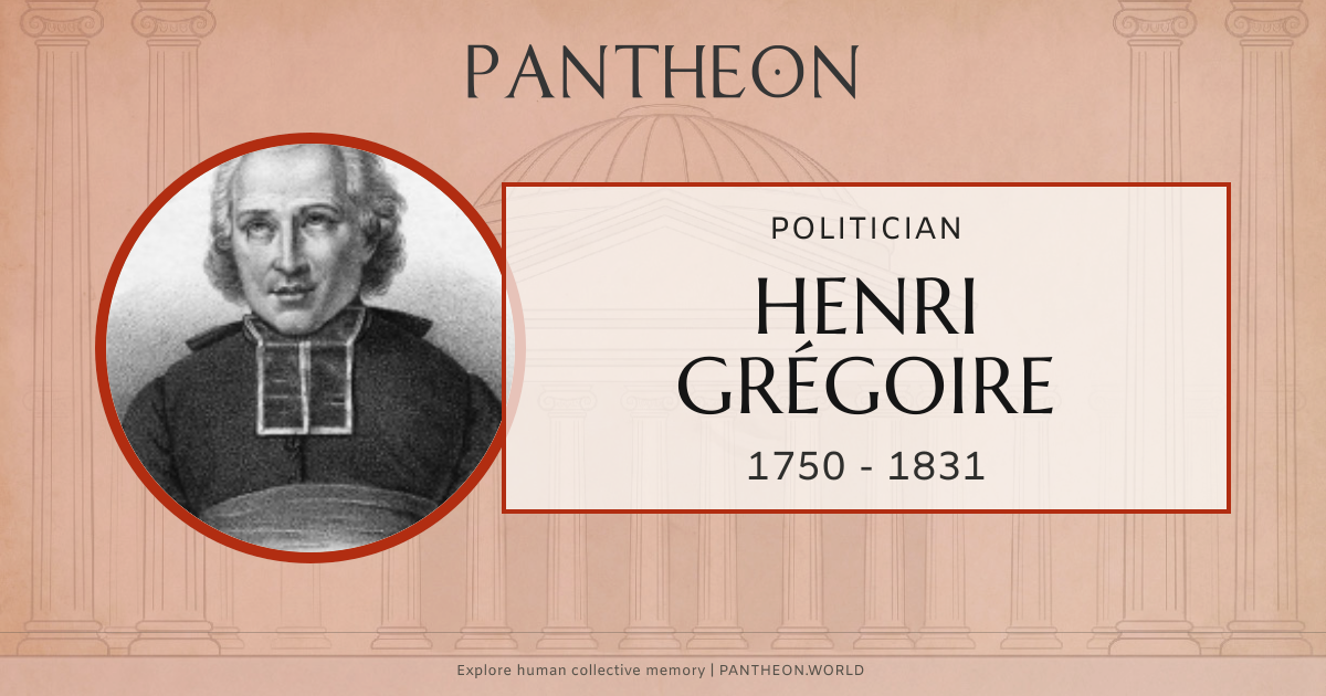 Henri Grégoire Biography | Pantheon