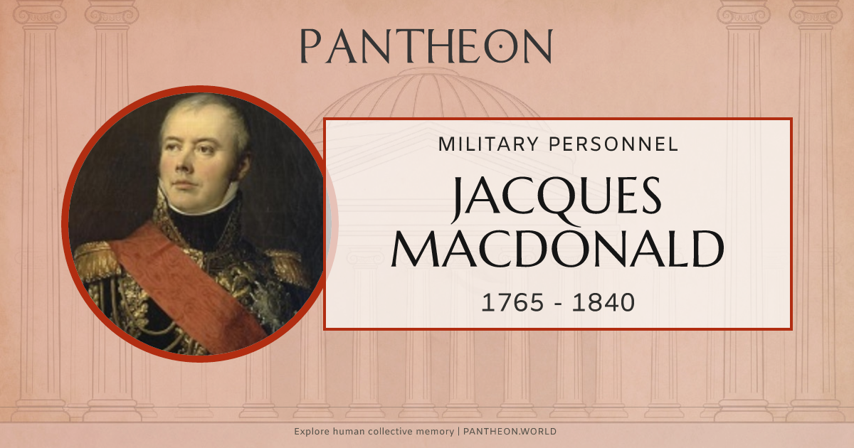 Jacques MacDonald Biography | Pantheon