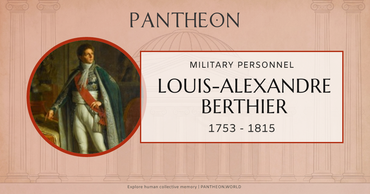 Louis-Alexandre Berthier Biography | Pantheon