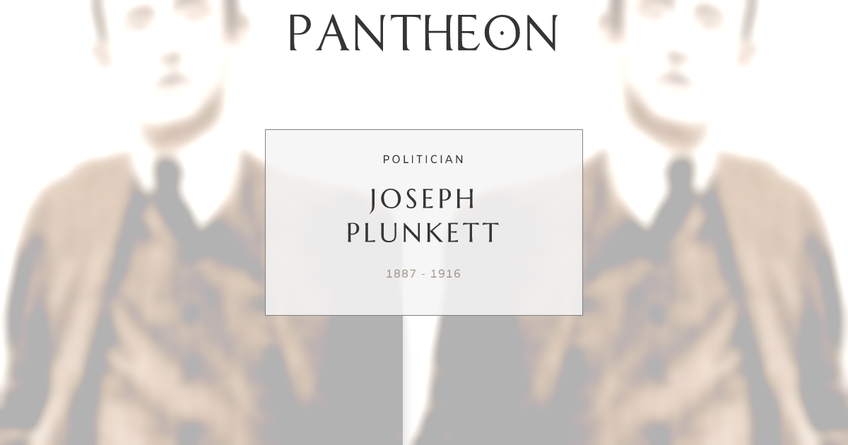 Joseph Plunkett Biography | Pantheon