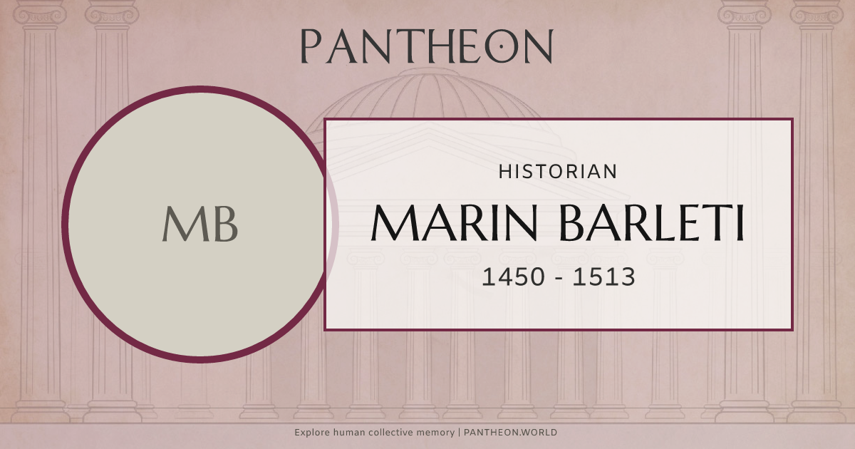 Marin Barleti Biography | Pantheon