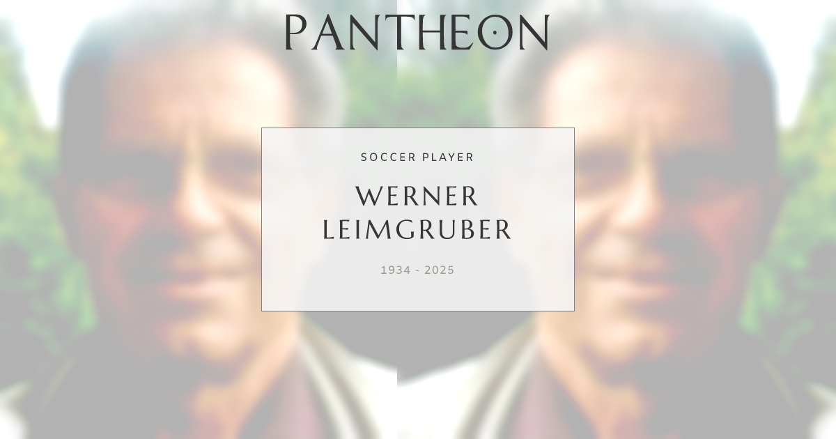 Werner Leimgruber Biography | Pantheon