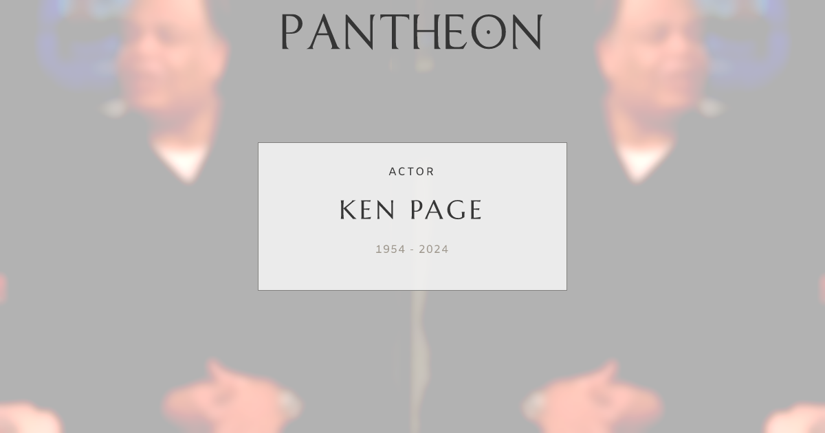 Ken Page Biography | Pantheon