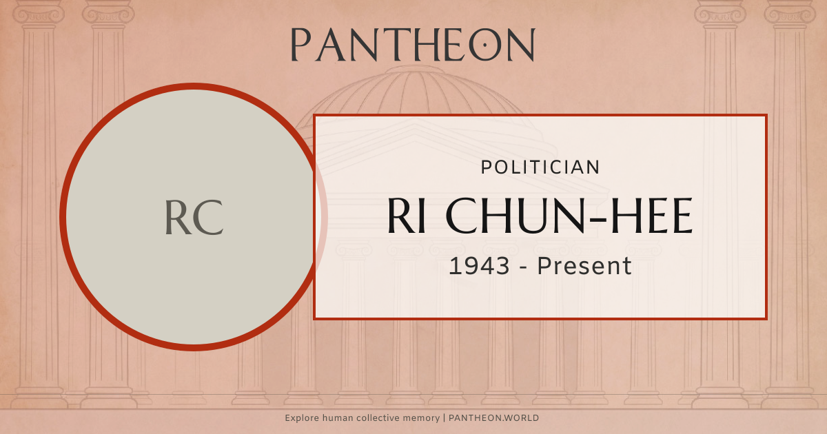 Ri Chun-hee Biography | Pantheon