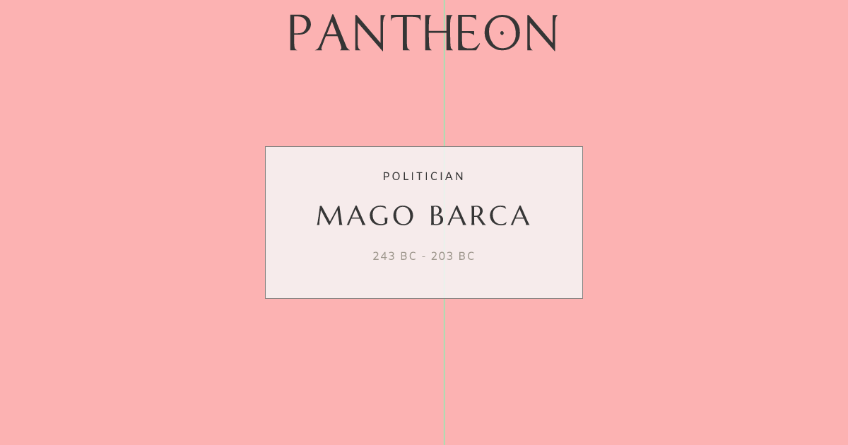 Mago Barca Biography | Pantheon