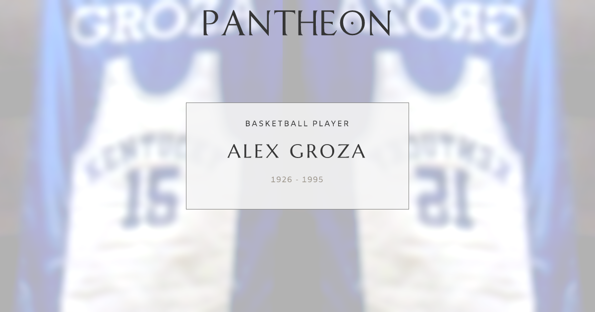 Alex Groza Biography | Pantheon