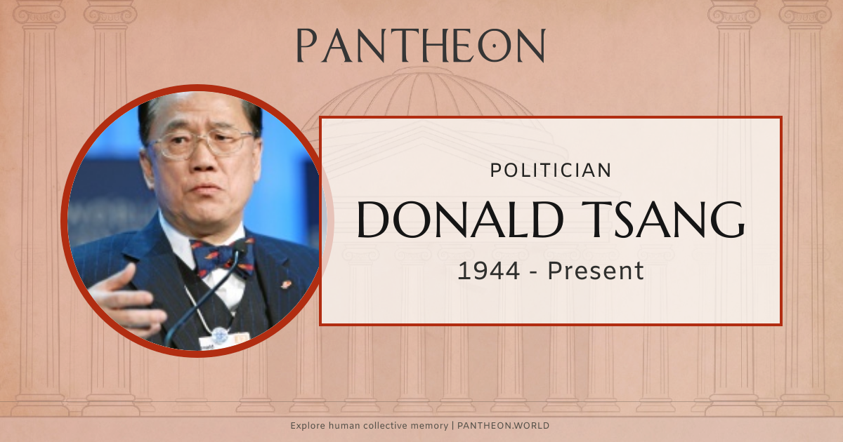 Donald Tsang Biography | Pantheon