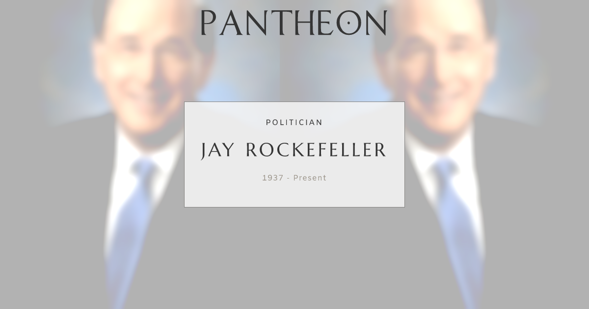 Jay Rockefeller Biography | Pantheon