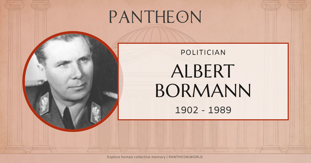 Albert Bormann Biography | Pantheon