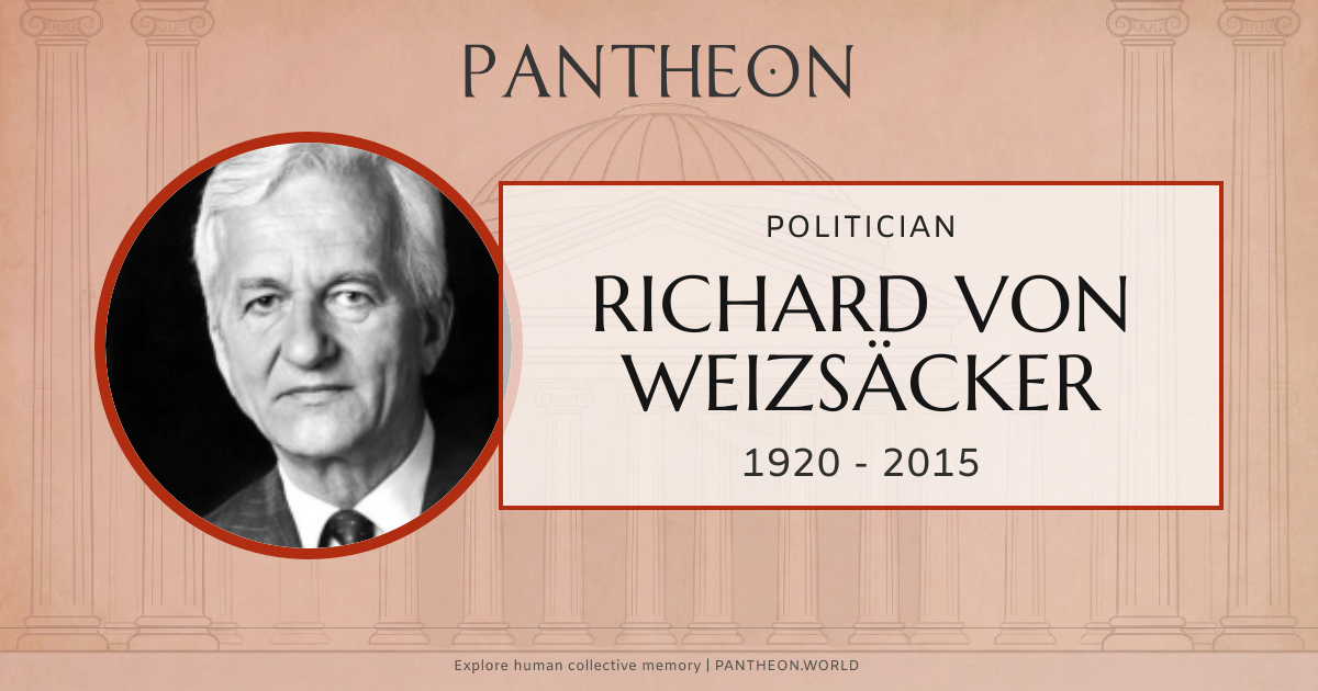 Richard von Weizsäcker Biography | Pantheon