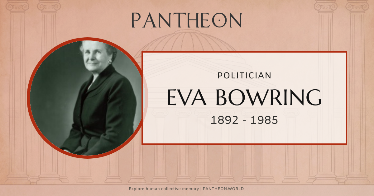 Eva Bowring Biography | Pantheon