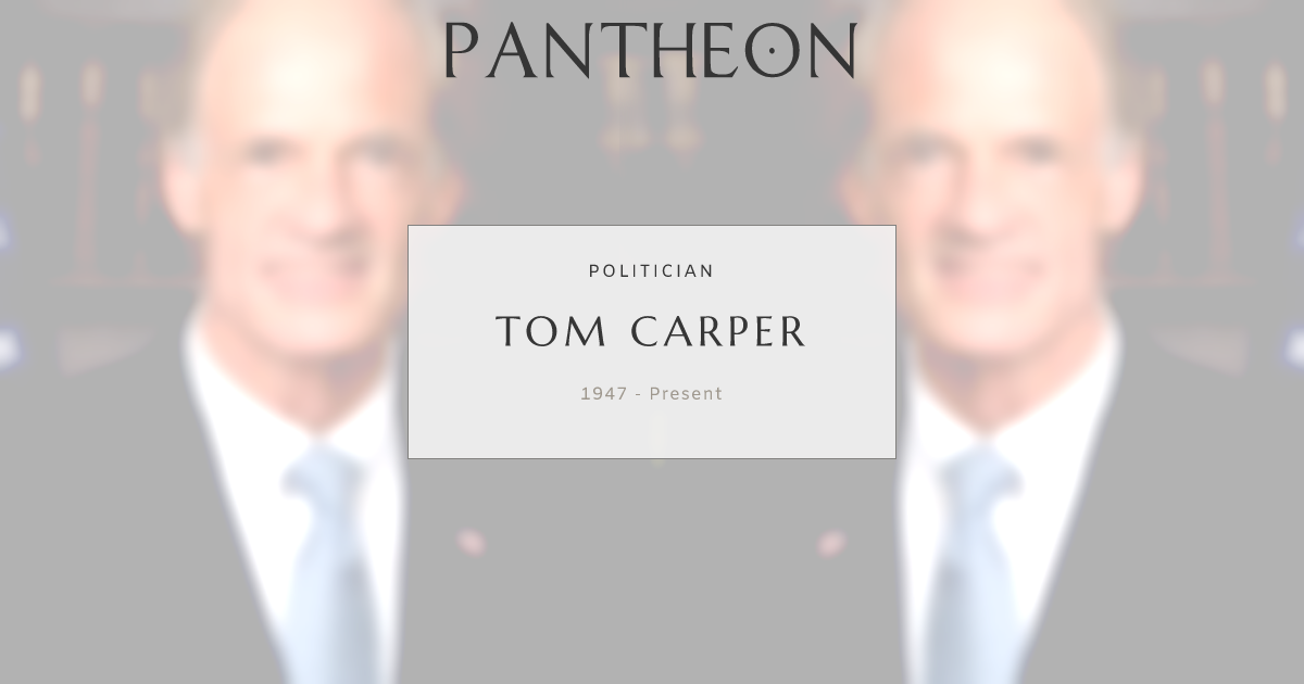 Tom Carper Biography | Pantheon