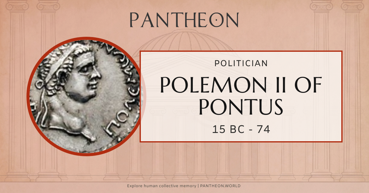 Polemon II of Pontus Biography | Pantheon