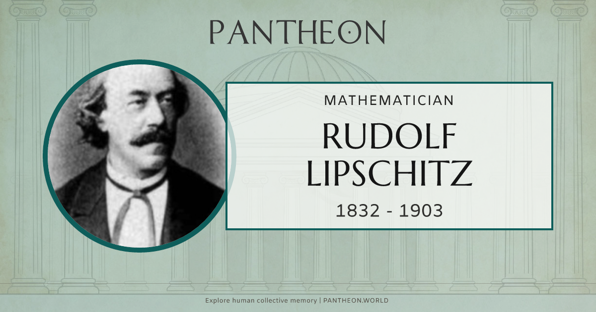 Rudolf Lipschitz Biography | Pantheon