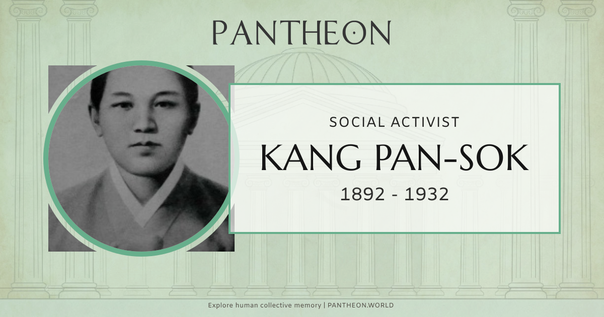 Kang Pan-sok Biography | Pantheon