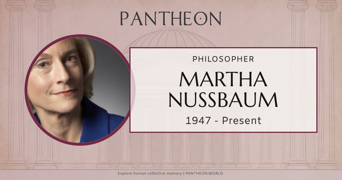 Martha Nussbaum Biography | Pantheon