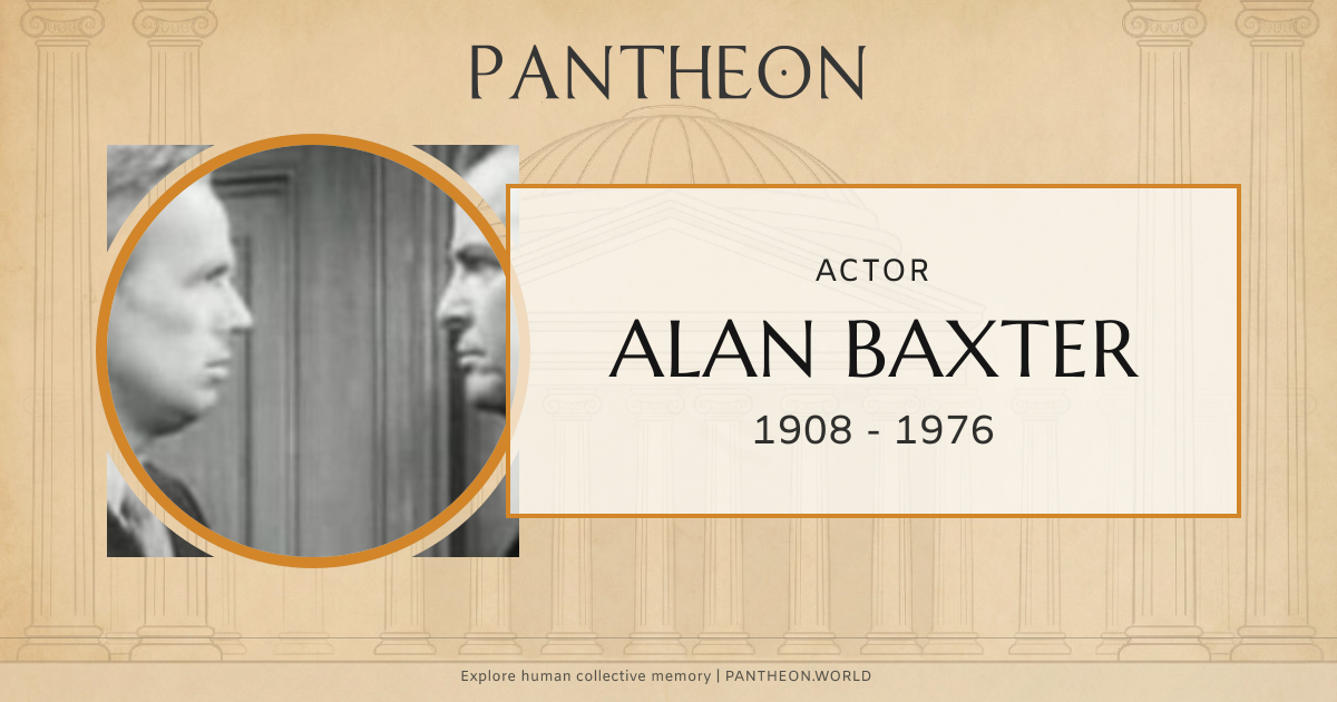 Alan Baxter Biography | Pantheon