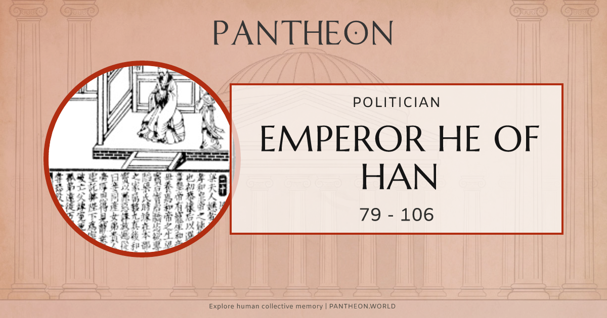 Emperor He of Han Biography | Pantheon