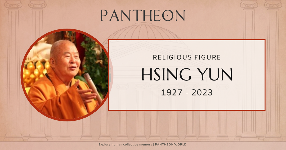 Hsing Yun Biography | Pantheon