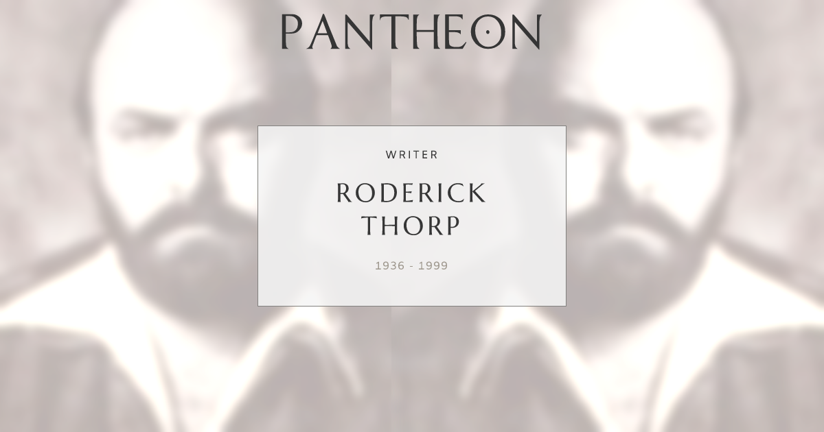 Roderick Thorp Biography | Pantheon
