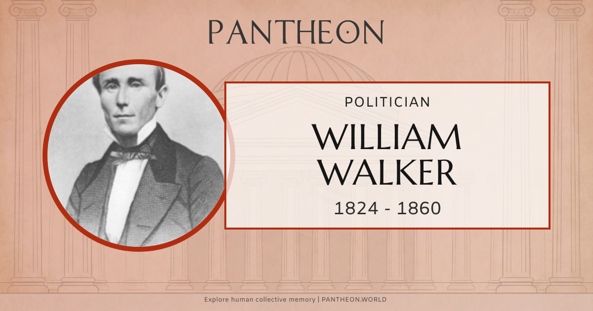 William Walker Biography | Pantheon