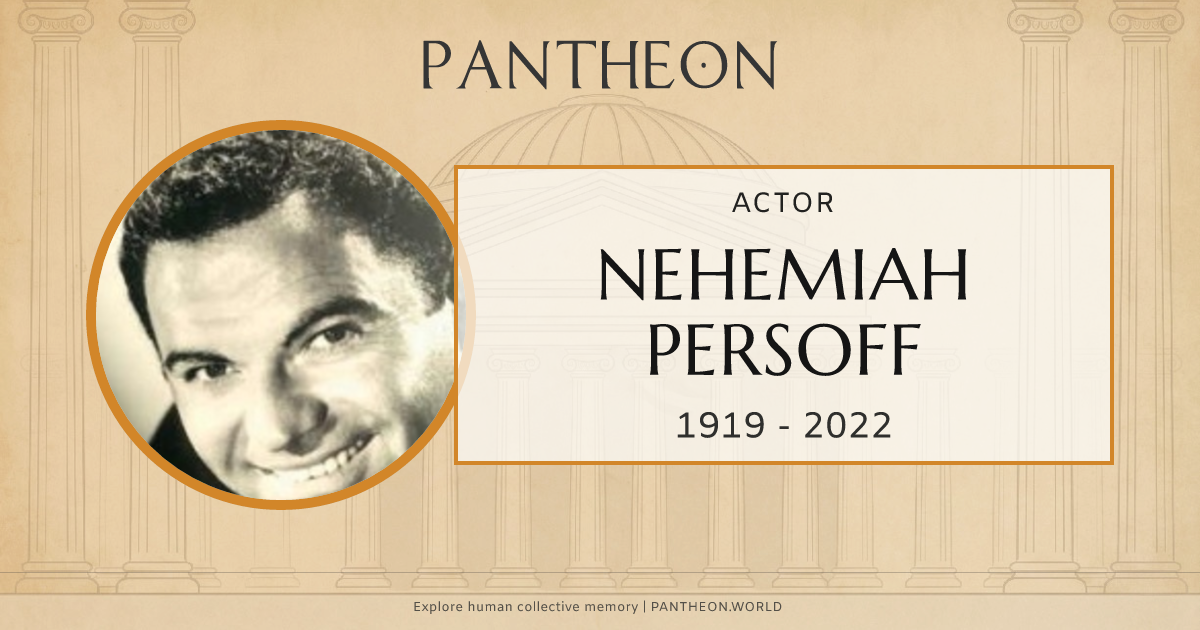 Nehemiah Persoff Biography | Pantheon