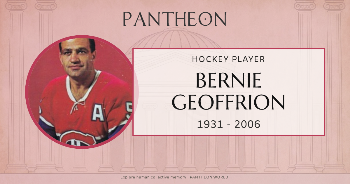 Bernie Geoffrion Biography | Pantheon