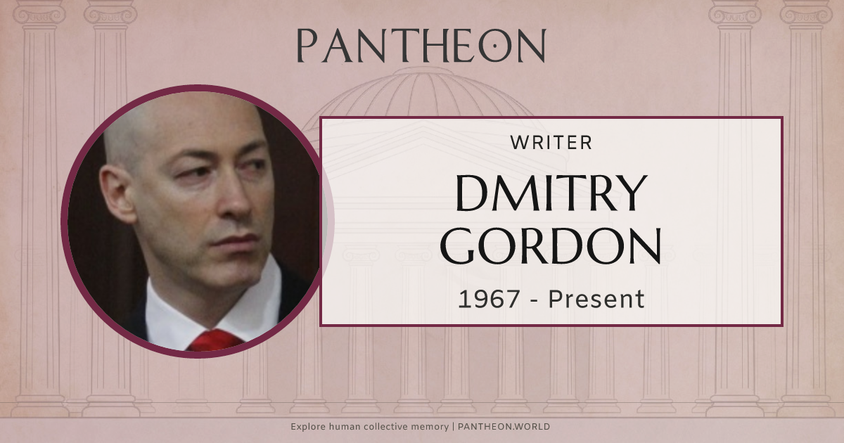 Dmitry Gordon Biography | Pantheon