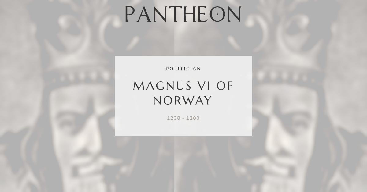Magnus VI of Norway Biography | Pantheon