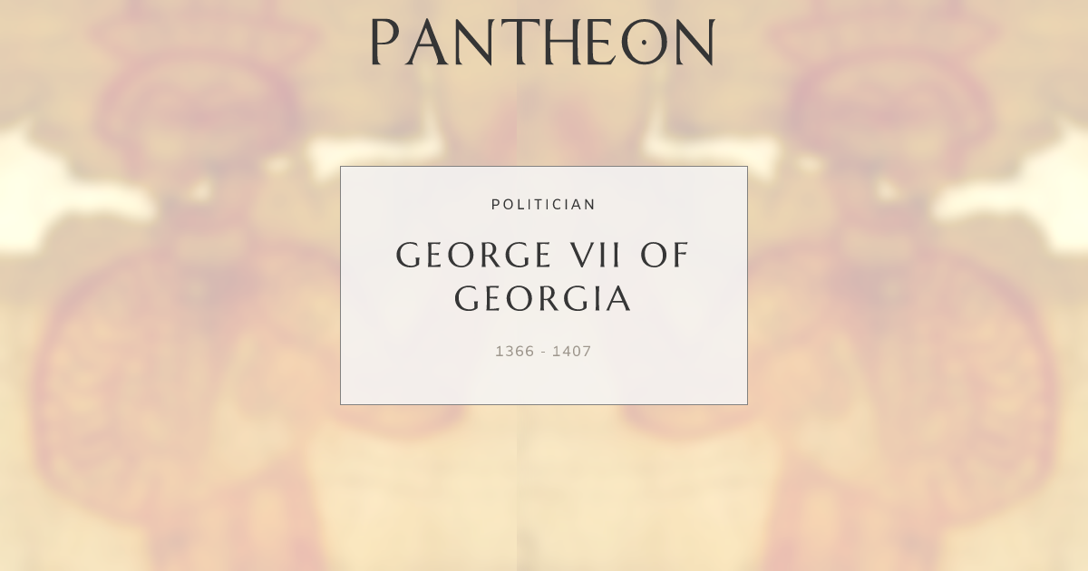 George VII of Georgia Biography | Pantheon