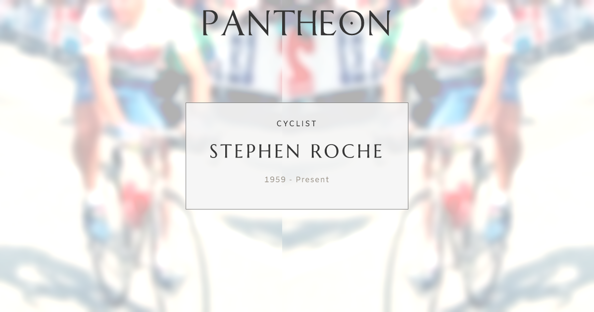 Stephen Roche Biography | Pantheon