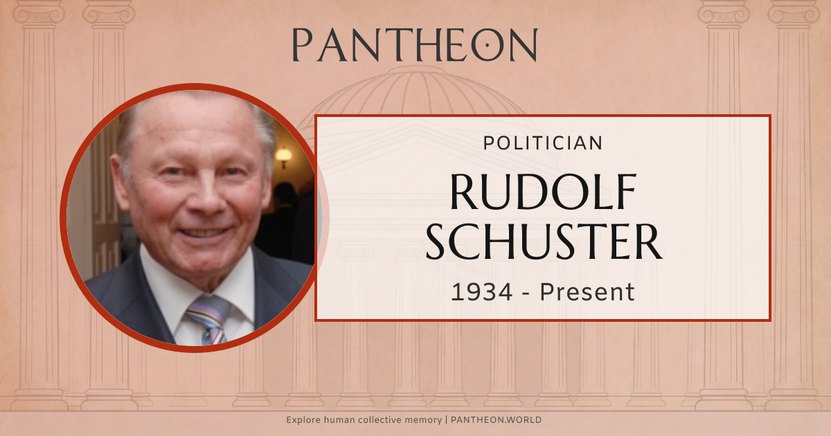 Rudolf Schuster Biography | Pantheon