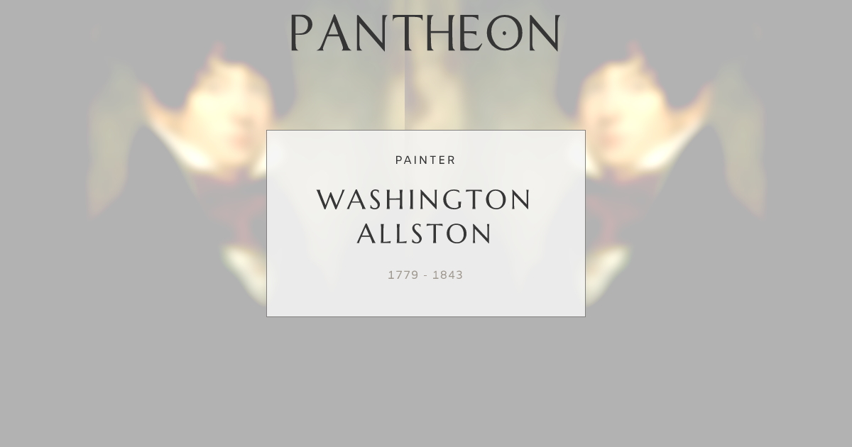 Washington Allston Biography | Pantheon