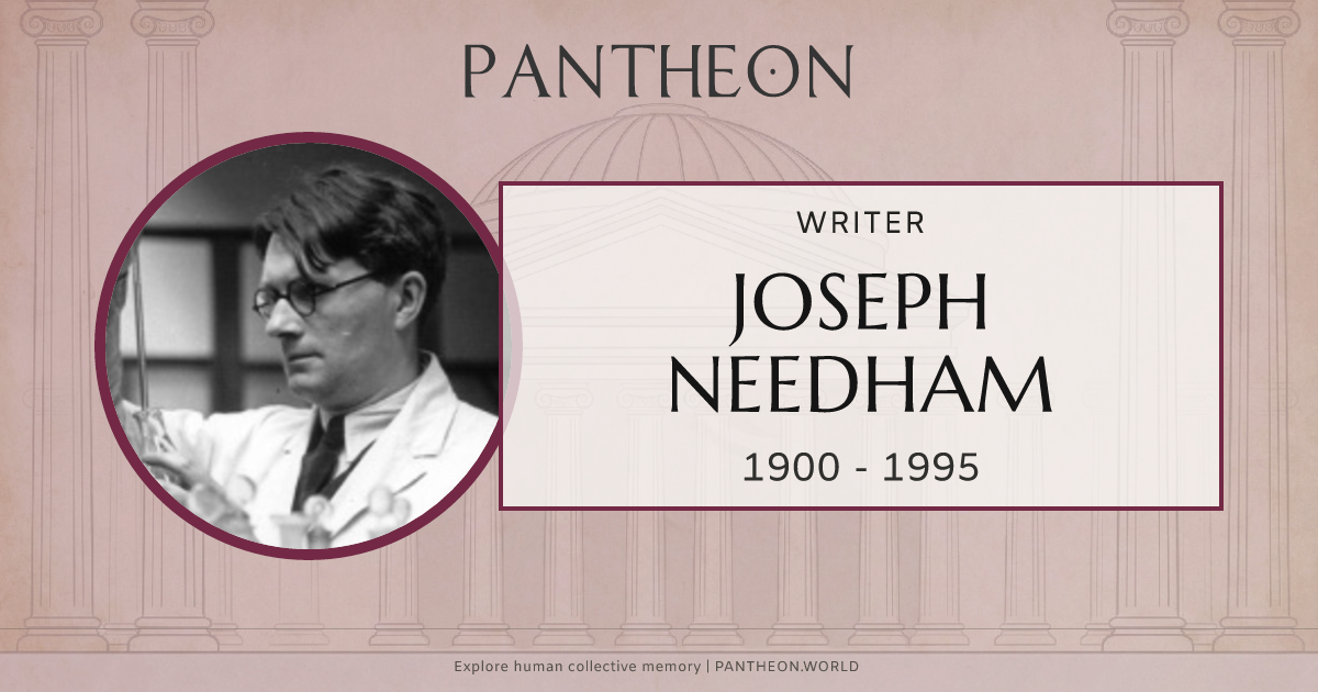 Joseph Needham Biography | Pantheon