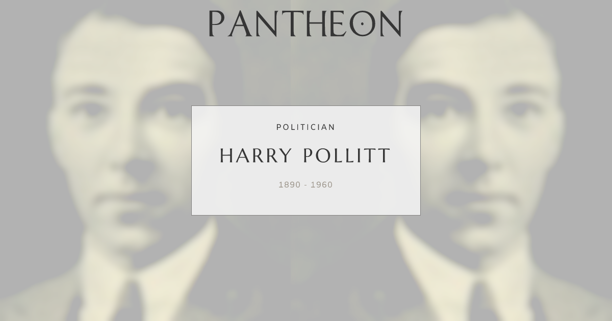 Harry Pollitt Biography | Pantheon