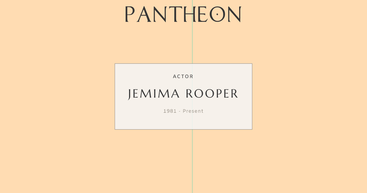 Jemima Rooper Biography | Pantheon