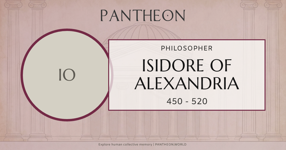 Isidore of Alexandria Biography | Pantheon