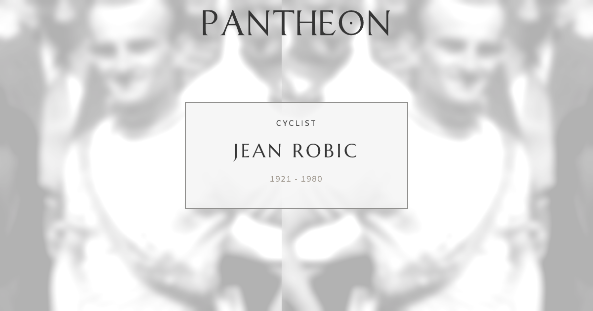 Jean Robic Biography | Pantheon