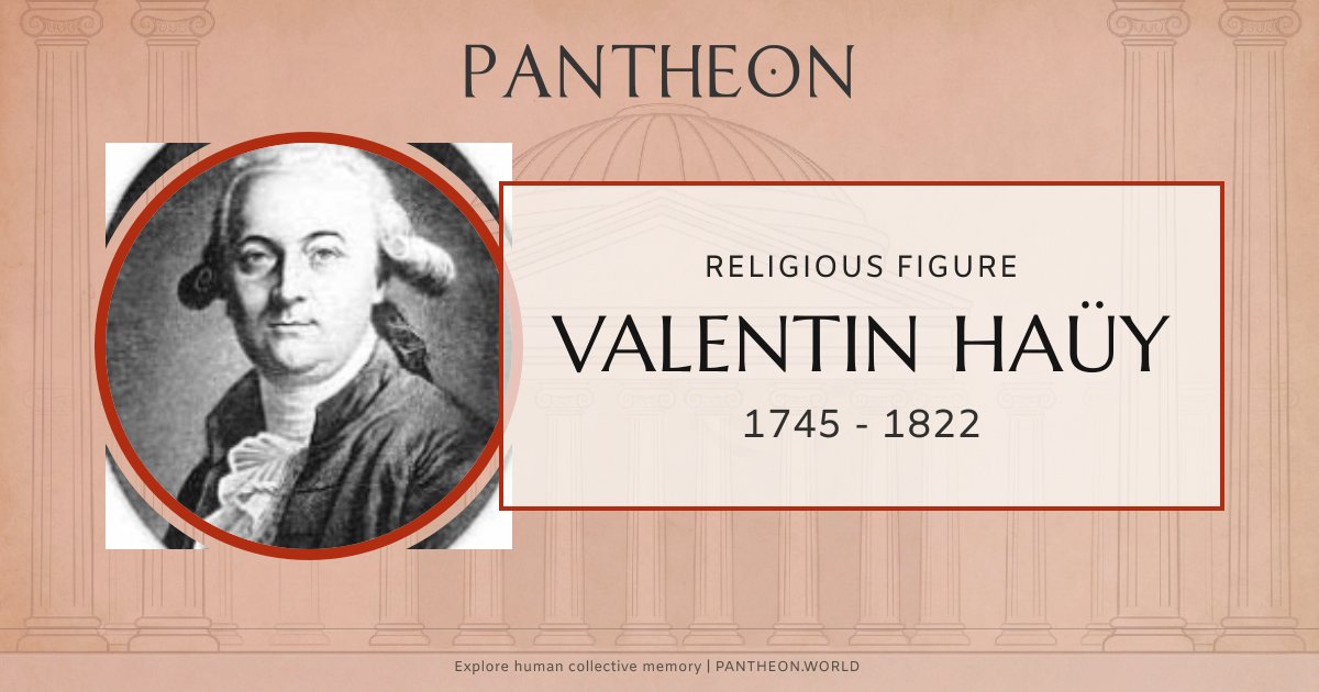 Valentin Haüy Biography | Pantheon
